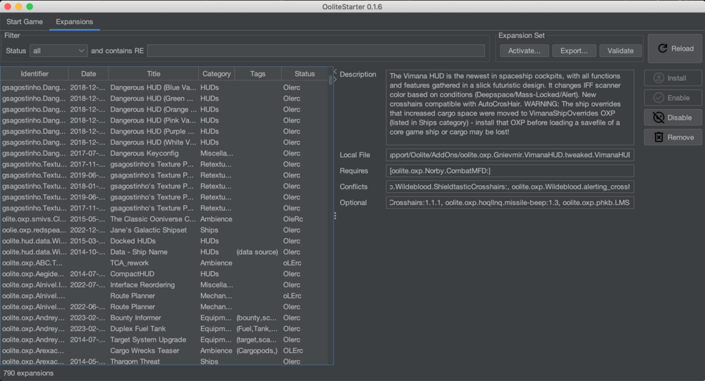 Oolite Starter - Elite Wiki